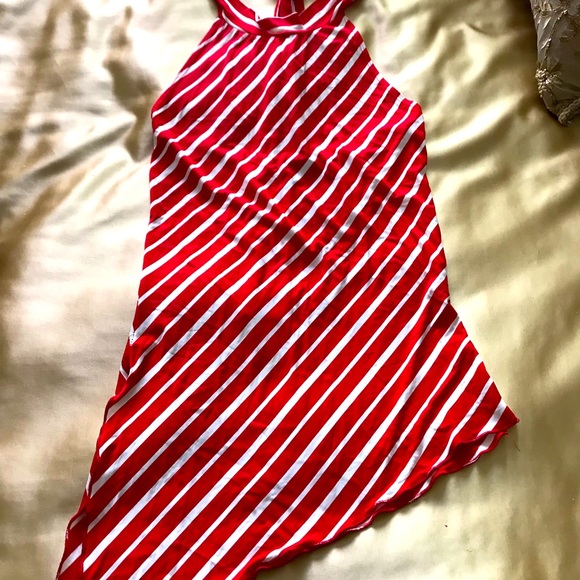 Jamison | Tops | Jamison Red White Diagonal Stripped Halter Top ...